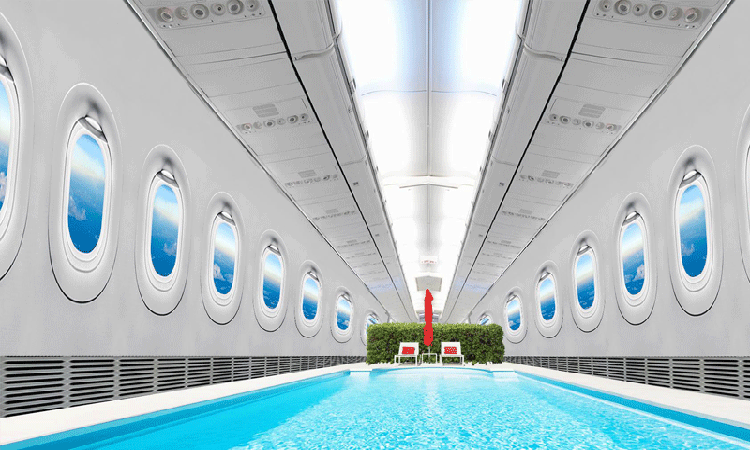 بالصور.. فيلا بحديقة ومسبح على متن "طائرات الإمارات"! - Hatt Post | هات ...